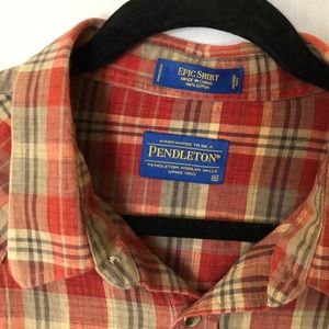 Pendleton | Shirts | Pendleton Woven Plaid Shirt Xl | Poshmark